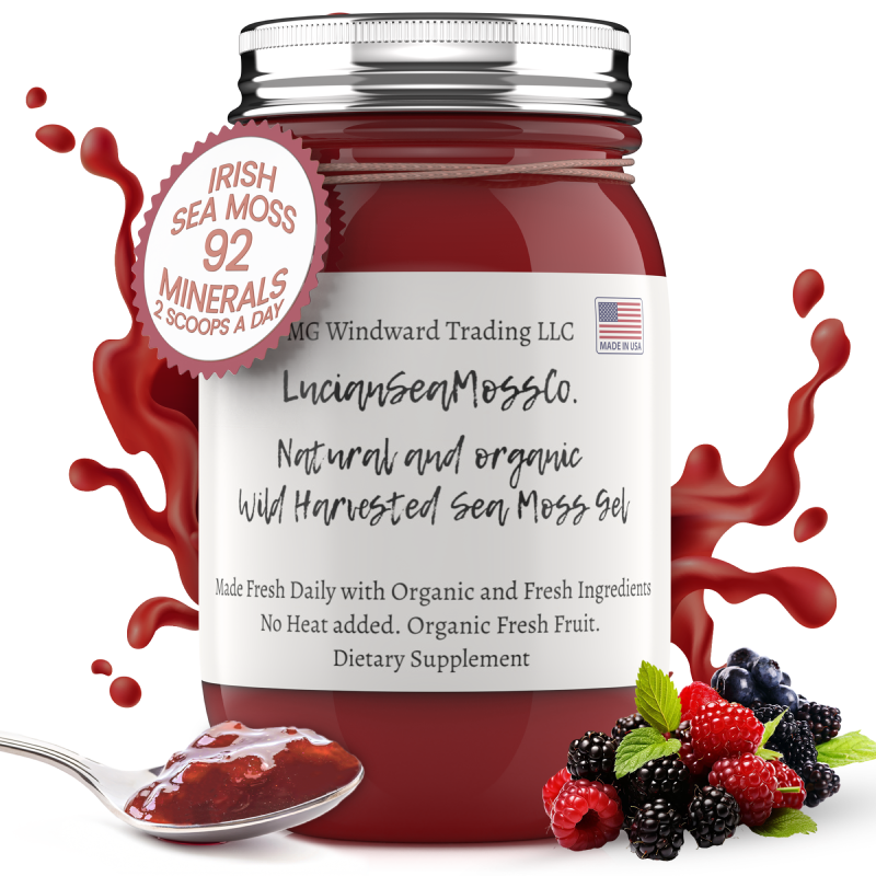 Fresh Organic Mixed Berry Infused Sea Moss Gel – Daily Health & Beauty